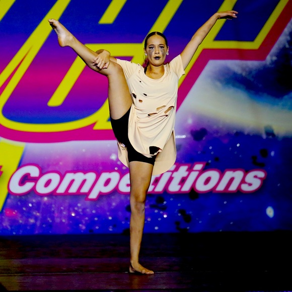 Balera and Contours | Costumes | Creamtan Dance Costume Ripped Tan Gown ...